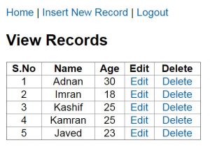 Insert, View, Edit and Delete Record from Database Using PHP and MySQLi ...