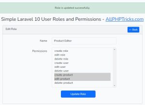 Simple Laravel 10 User Roles and Permissions | All PHP Tricks