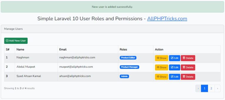 Simple Laravel 10 User Roles and Permissions | All PHP Tricks