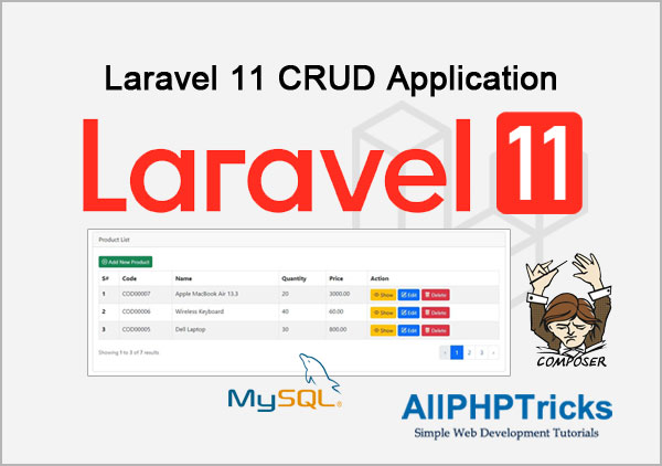Simple Laravel 11 Crud Application Tutorial All Php Tricks