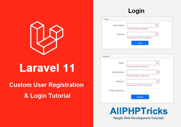 Laravel 11 Custom User Registration & Login Tutorial | All PHP Tricks Laravel 11 Custom User Registration & Login Tutorial | All PHP Tricks